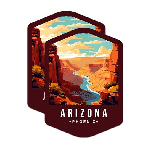 (2 Pack) Arizona State and Capitol Magnets - AZ State Magnet - Choose ...