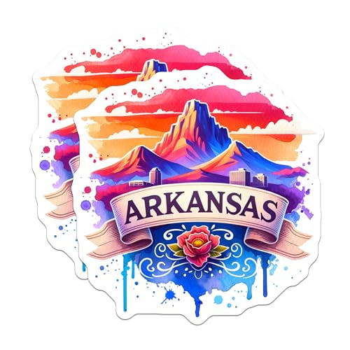 (2 Pack) Arkansas Souvenir Magnets - Scenic Arkansas State Magnets ...