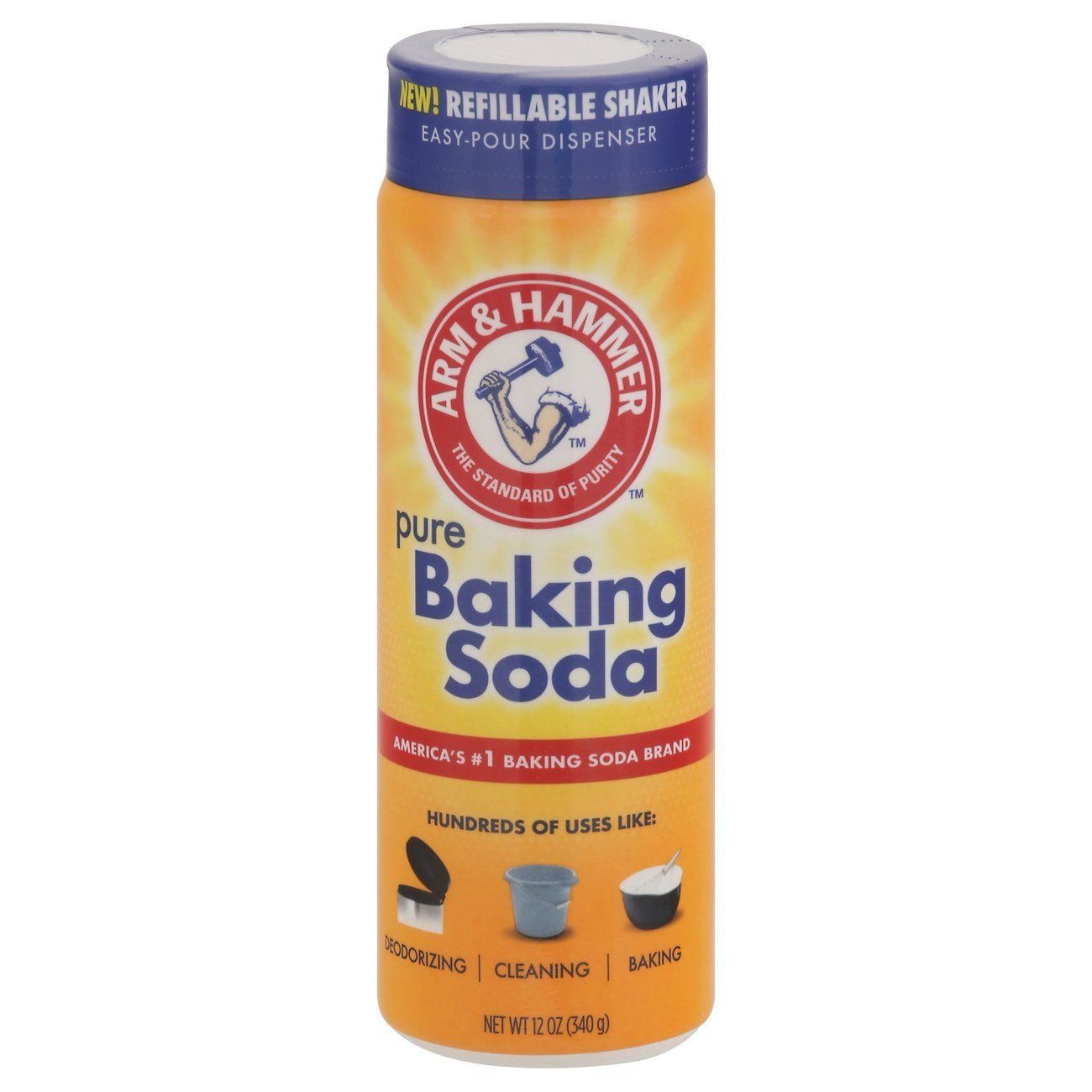 2 Pack - Arm & Hammer Pure Baking Soda Shaker Bottle - 12.00 oz ...
