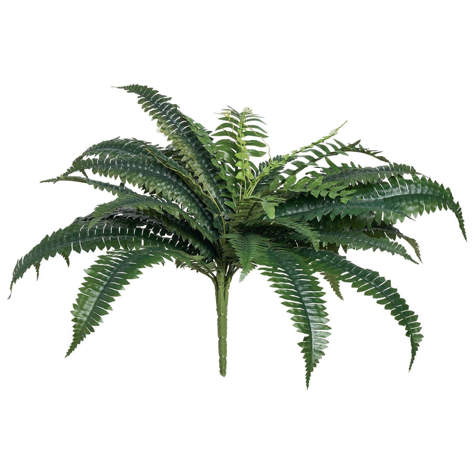 2 Pack Artificial Boston Fern Plants - 35 Realistic Branches Each ...