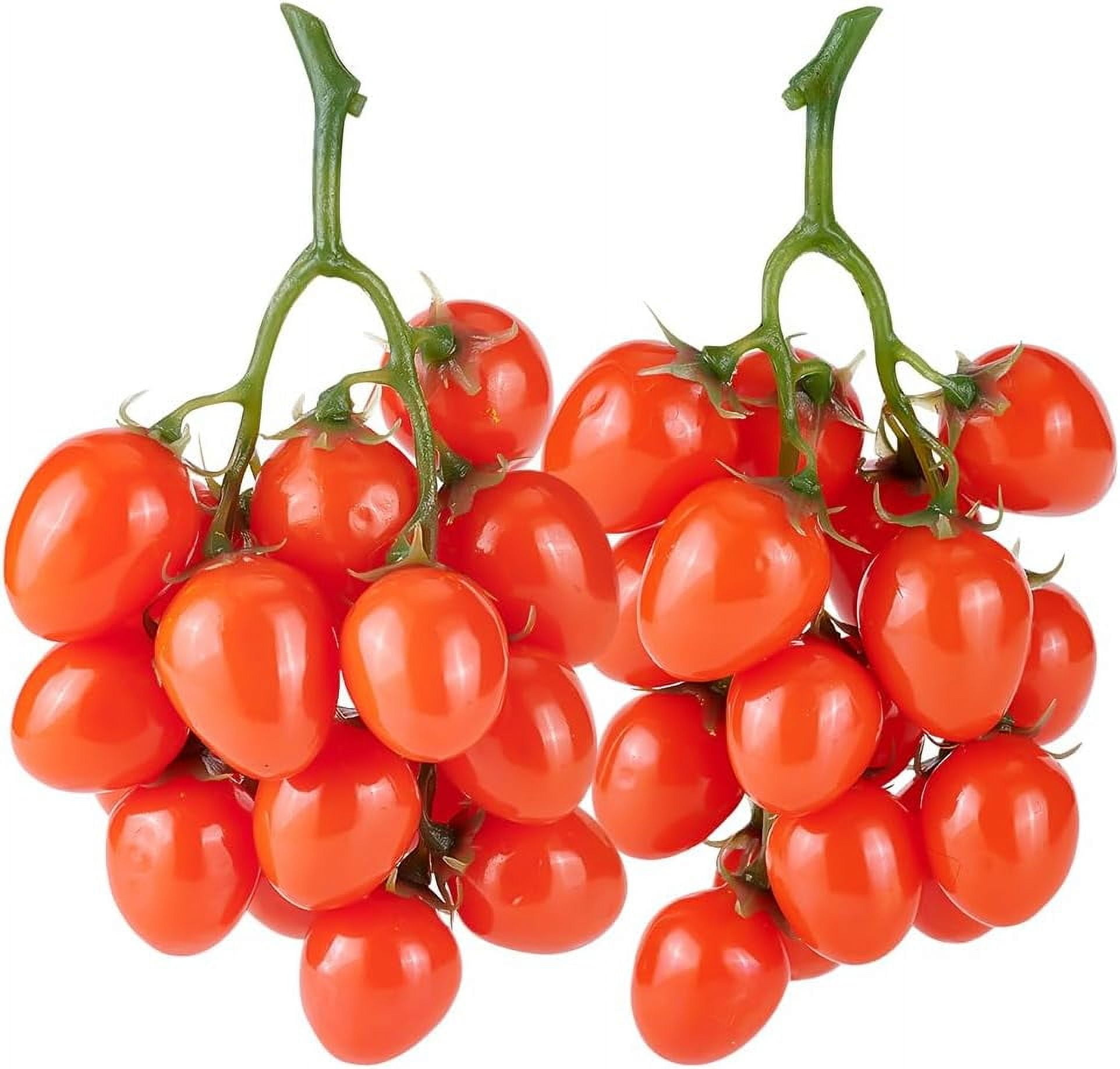 2 Pack Artificial Cherry Tomatoes Artificial Fruit Lifelike Simulation ...