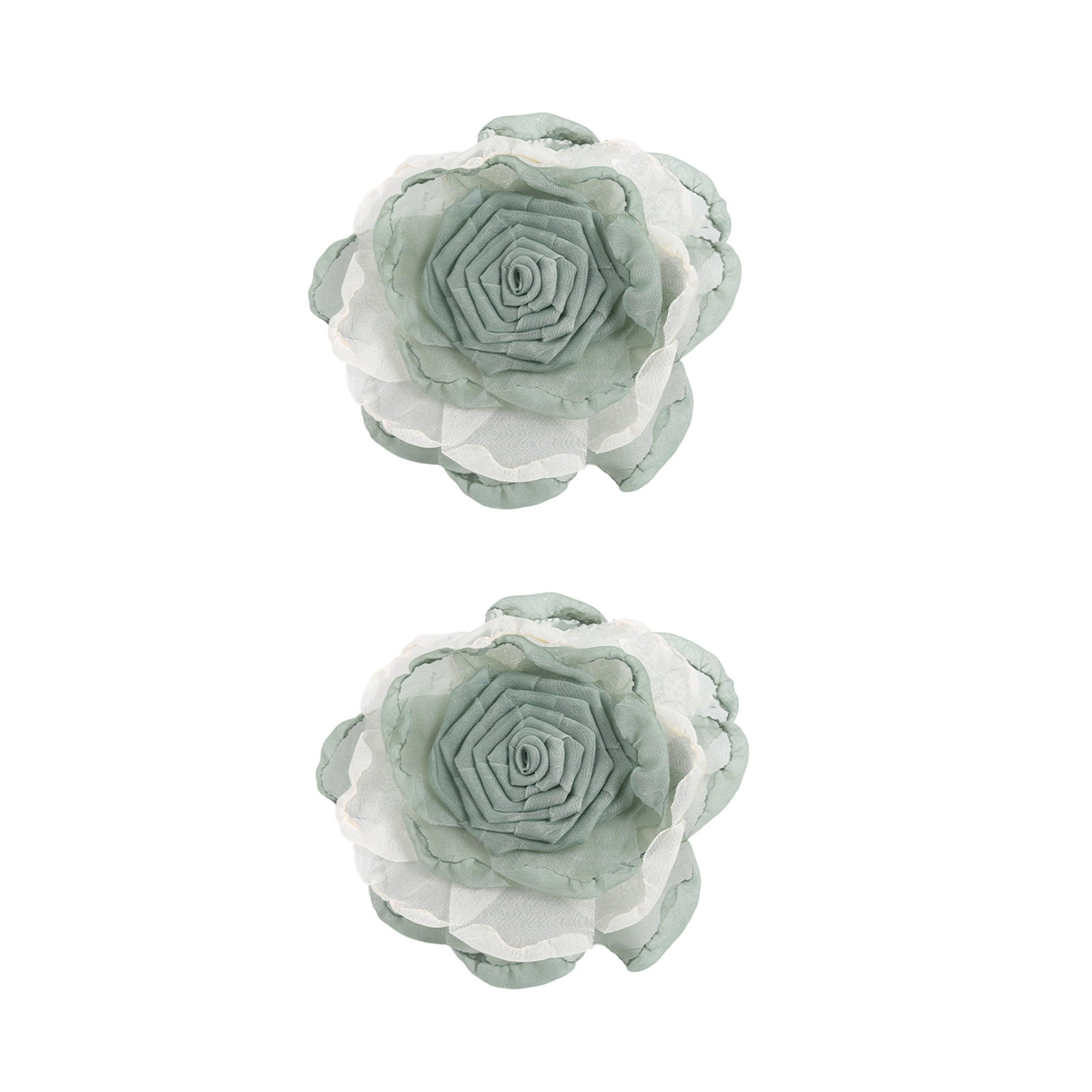 2 Pack Artificial Flower Curtain Clips Decorative Metal Fasteners ...