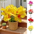 2 Pack - Artificial Flowers Silk Touch Fake - Home Decor Living Room ...