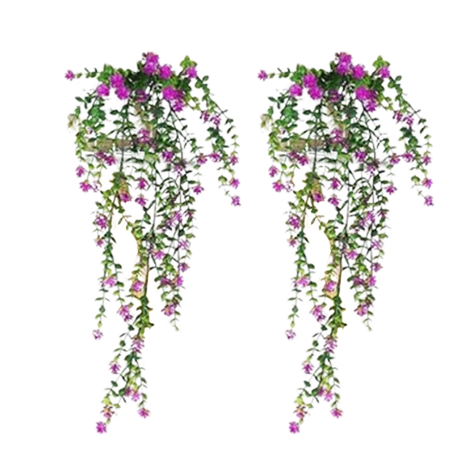 2-Pack Artificial Hanging Flower Vines 80cm Chlorophytum Simulation ...