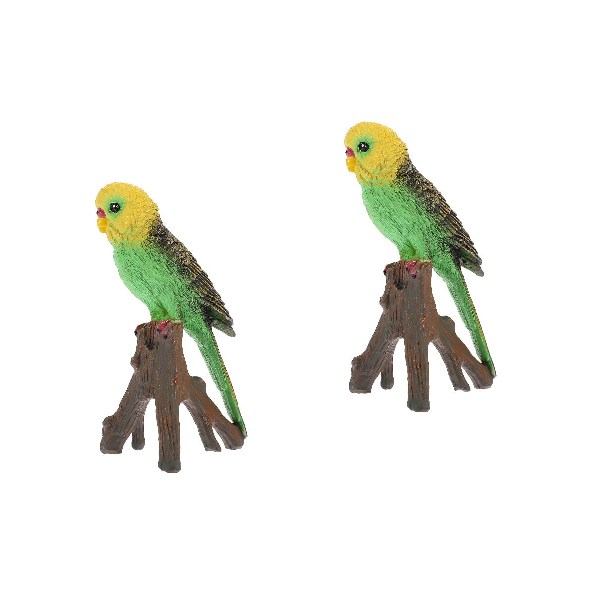 2 Pack Artificial Parrot Model Adorable Bird Realistic - Walmart.com