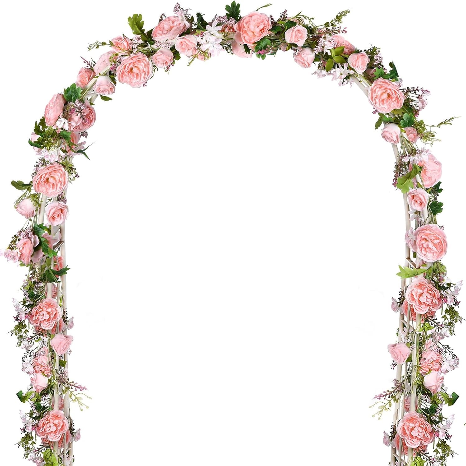 2 Pack Artificial Peony Garland - 6ft Silk Peony Garland Flowers Vine ...