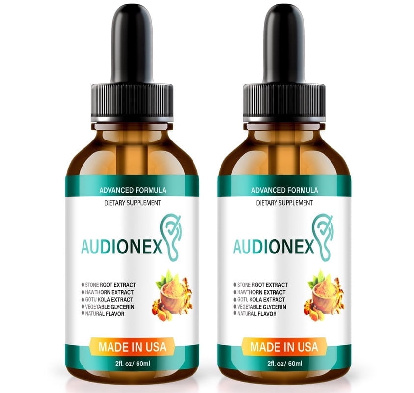 (2 Pack) Audionex Drops, Formula For Your Hearing Needs, All Natural ...