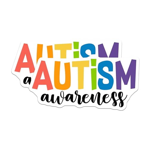 (2 Pack) Autism Awareness Magnets Magnets - Rainbow Autism Support ...