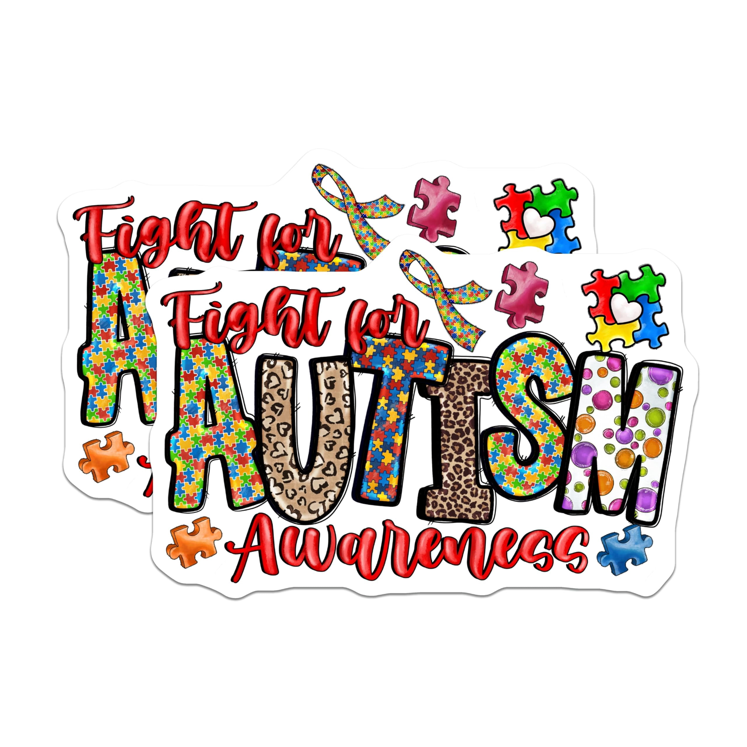 (2 Pack) Autism Awareness Stickers - Neurodiversity Advocacy Decals ...