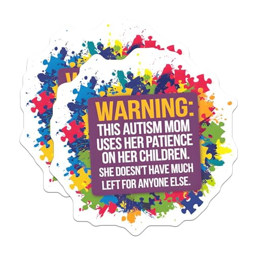 (2 Pack) Autism Mom Magnets - Uses Her Patience On Her Children ...