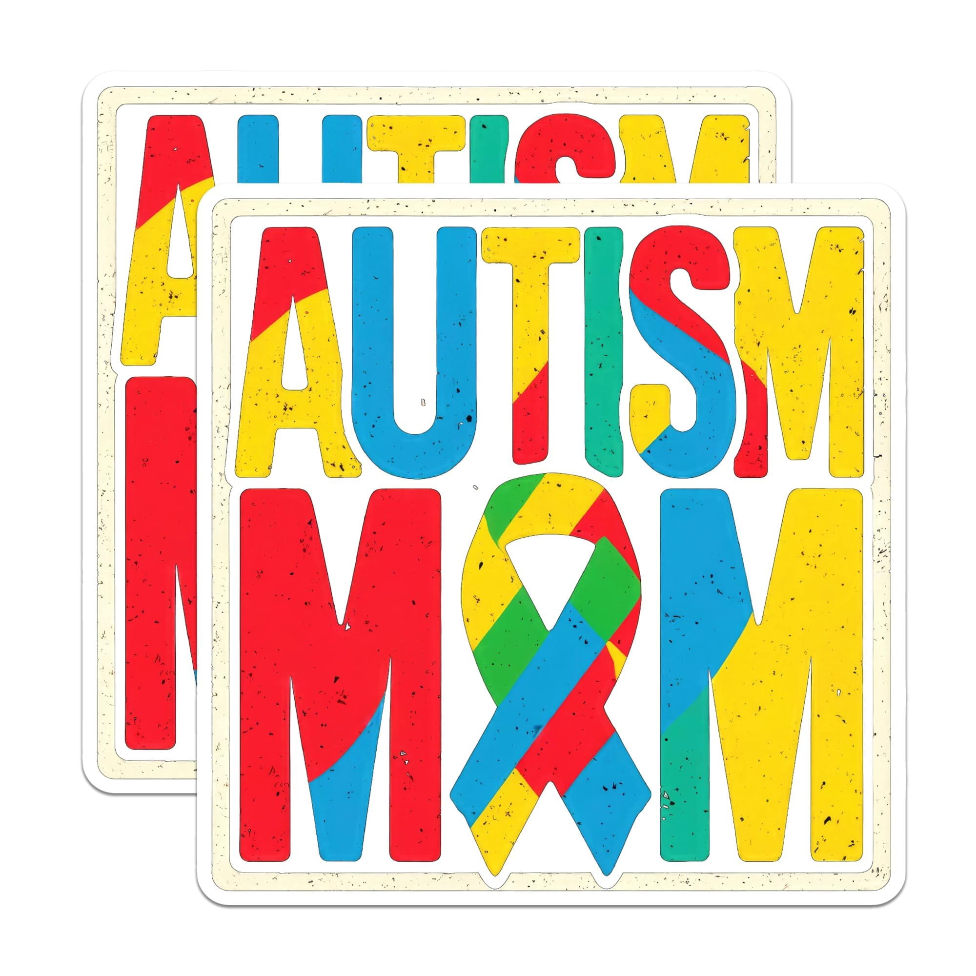 (2 Pack) Autism Mom Stickers - Autism Awarness Sticker - 5 Inches On ...