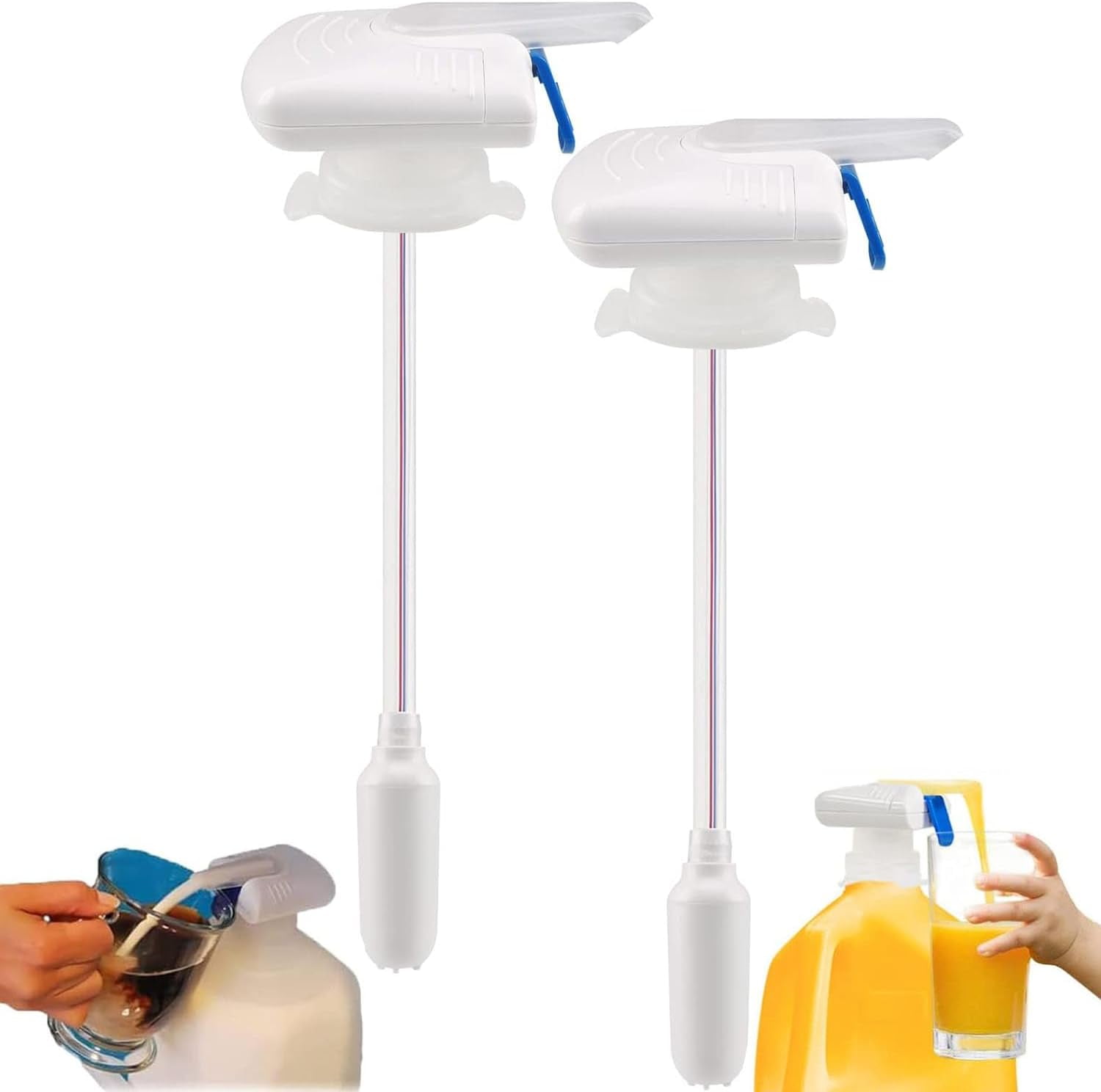 2 Pack Automatic Drink Dispenser,Milk Dispenser,Electric Tap,One-Handed ...