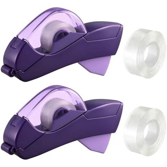 2 Pack Automatic Tape Dispenser, All Inclusive Handheld Packaging Tape ...