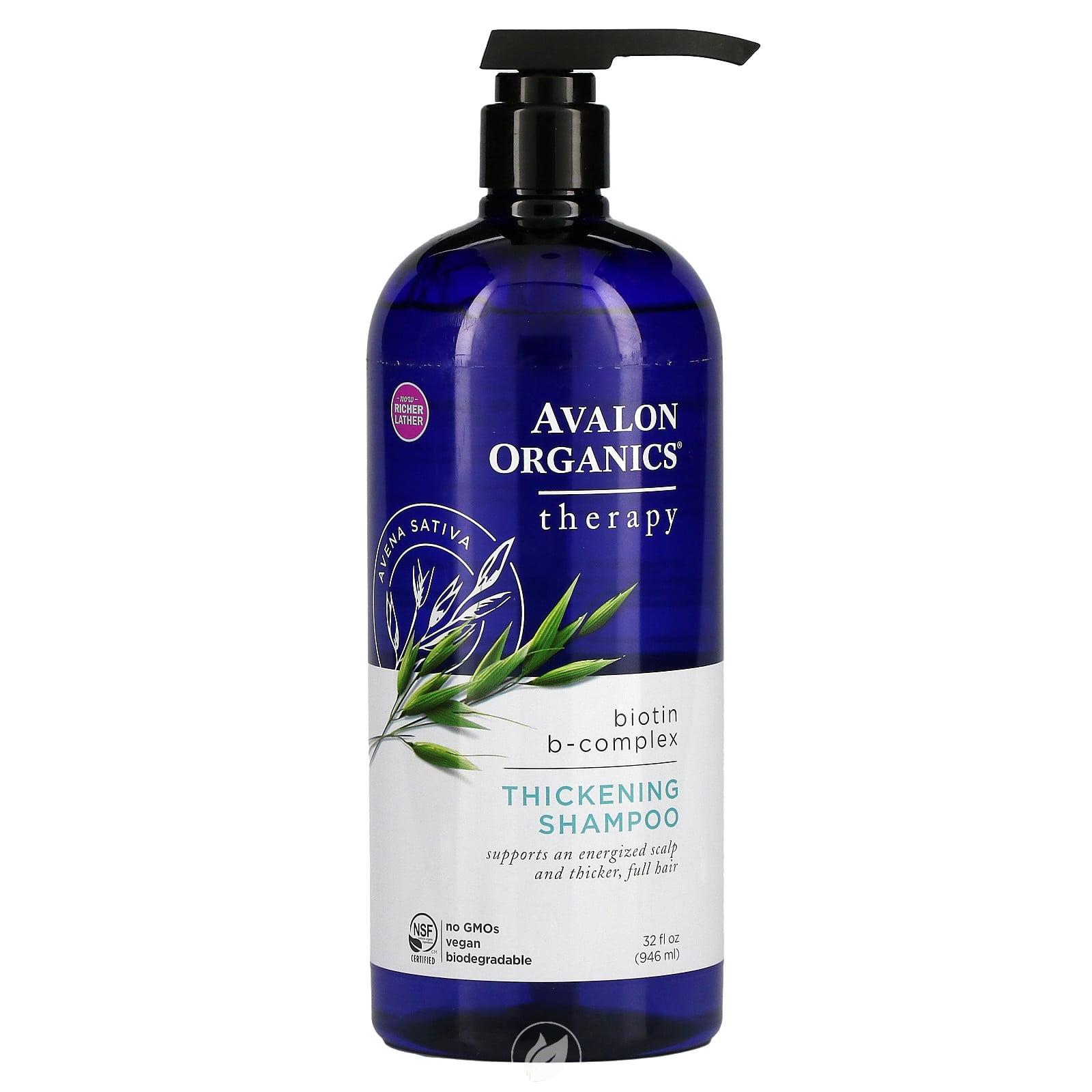 (2 Pack) Avalon Organic Botanicals Shampoo Biotin-B Complex 32oz ...