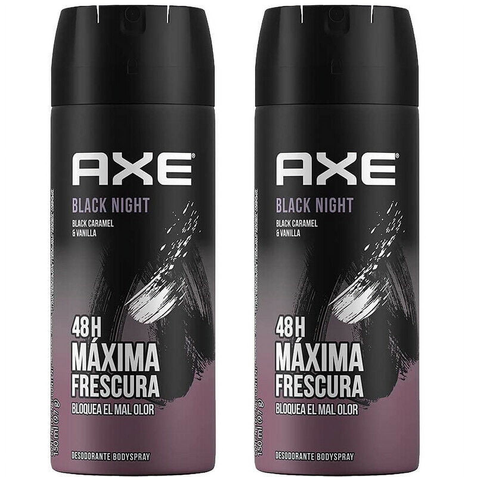 Axe Black Night Mens Deodorant Body Spray, 2 Pack, 150ml, Subtle ...