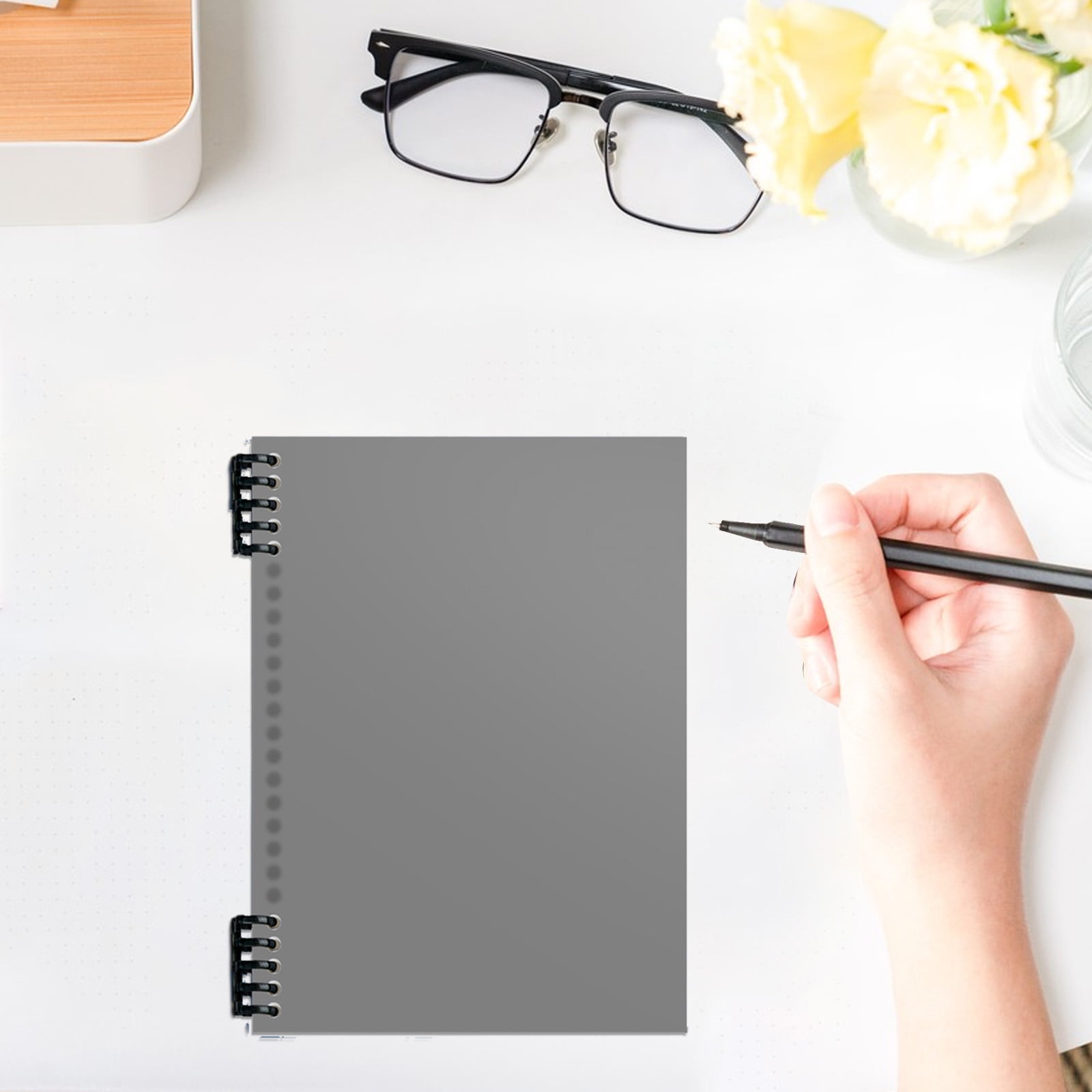 2-Pack B5 Coil Notebooks, Dark Blue Gray Red Clear Army Green, 7.2x10 ...