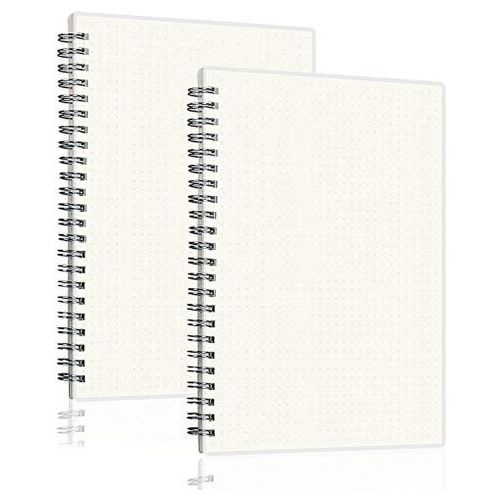 2 Pack B5 Dot Grid Notebook, Lainrrew Dotted Spiral Journals Dotted ...