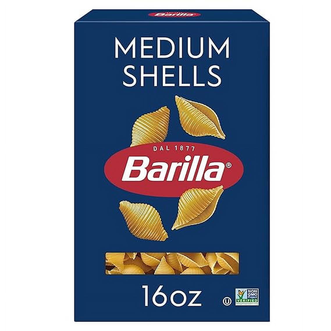 ( 2 Pack) BARILLA Medium Shells Pasta, 16 oz. Box - Non-GMO Pasta Made ...