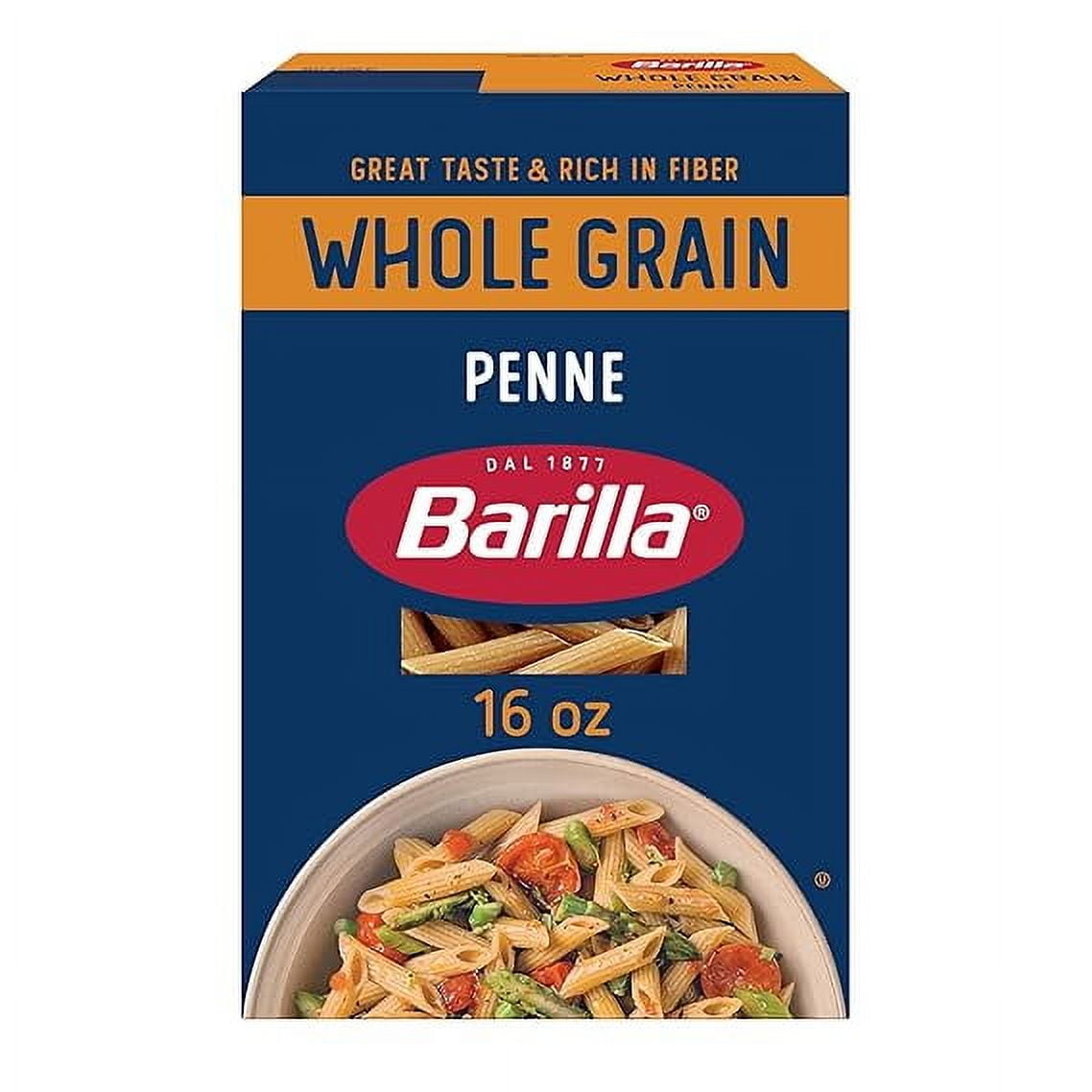 ( 2 Pack) BARILLA Whole Grain Penne Pasta, 16 oz. Box - Walmart.com