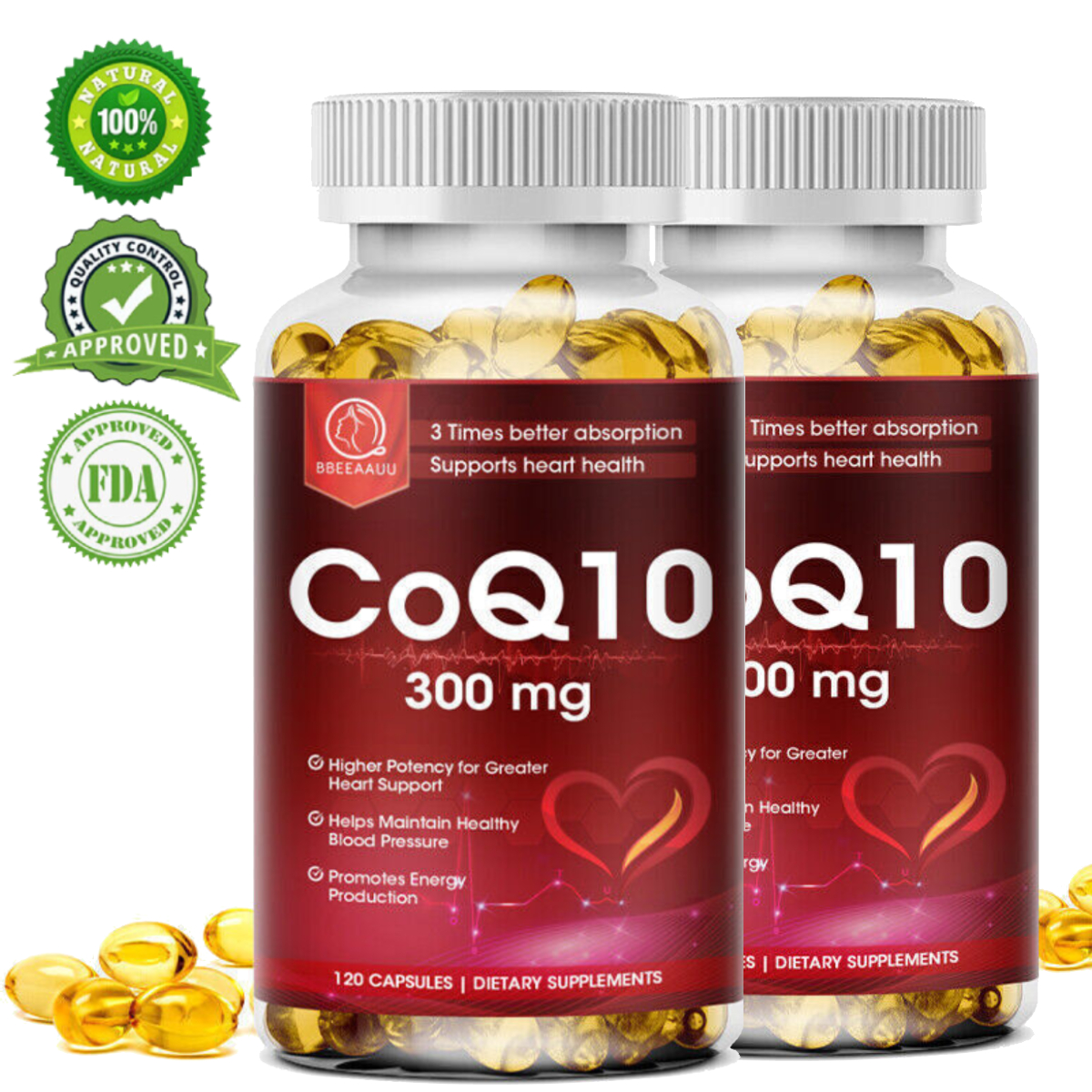 Rugby Labs CoEnzyme Q10 100mg - 30 Softgels - Walmart.com