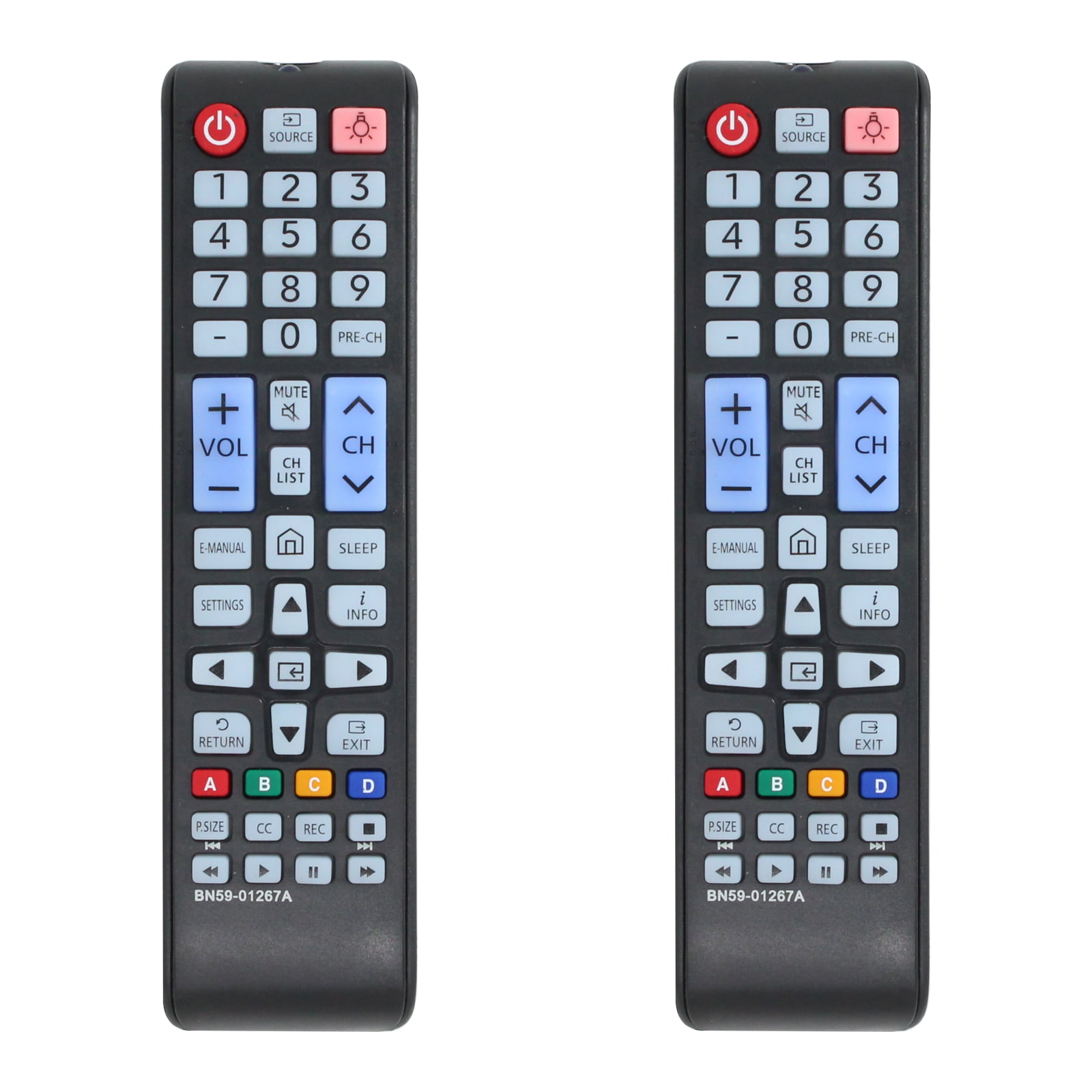 2-Pack BN59-01267A Remote Control Replacement - Compatible with Samsung ...