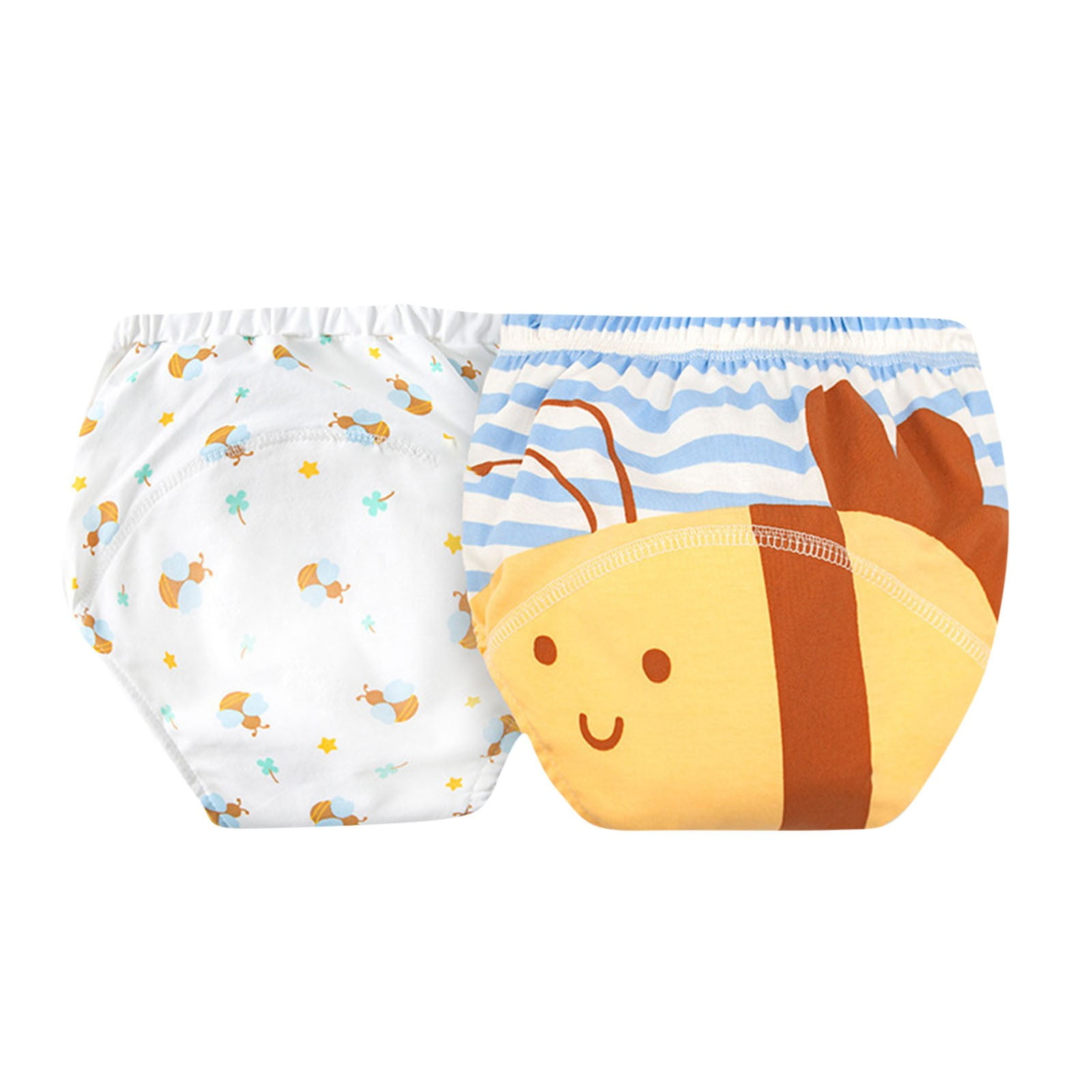 2 Pack Baby Diaper Panty Infant Boys Girls Cute Elastic Leakproof ...