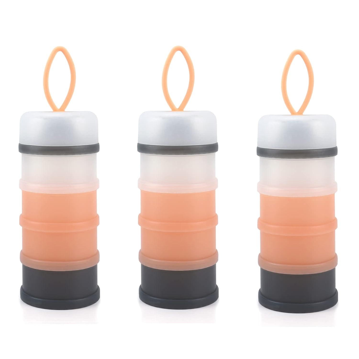 2 Pack Baby Formula Dispenser On The Go, Stackable Formula Dispenser ...