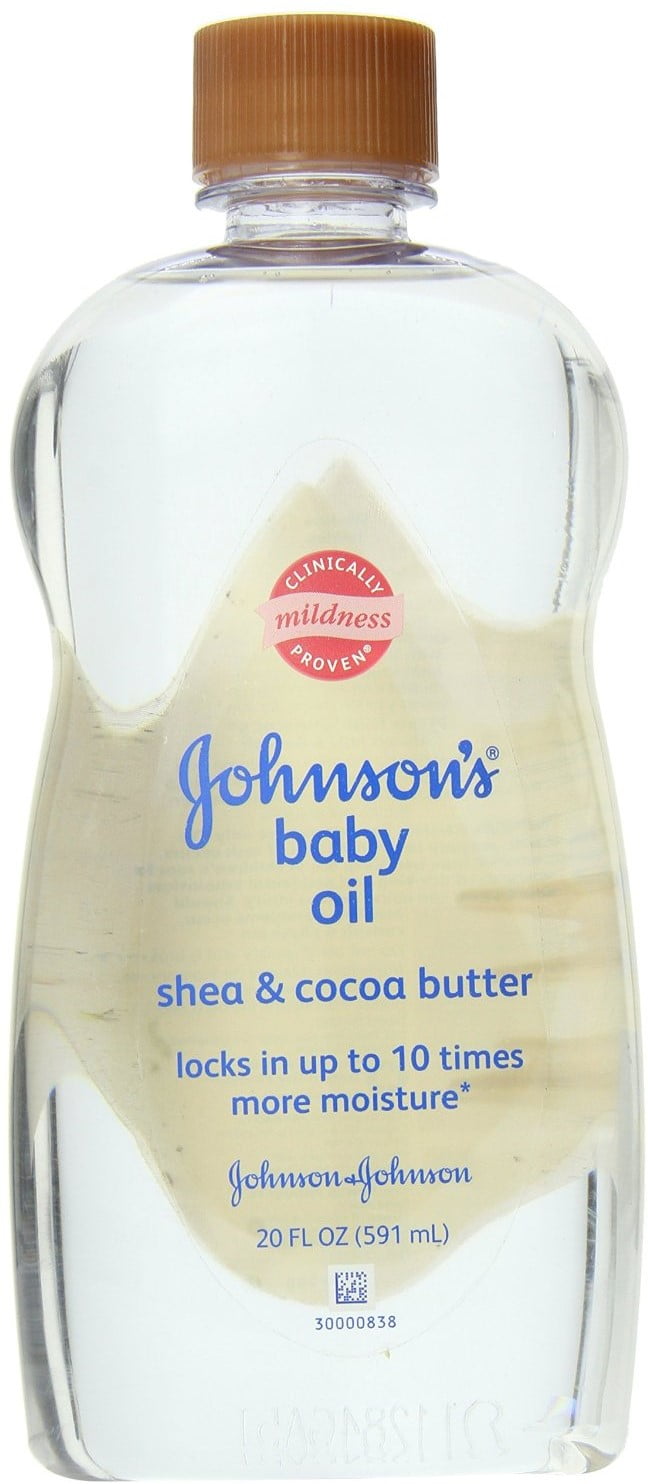 Johnson's, Baby Oil Shea & Cocoa Butter, 20 oz, Pack of 2 - Walmart.com