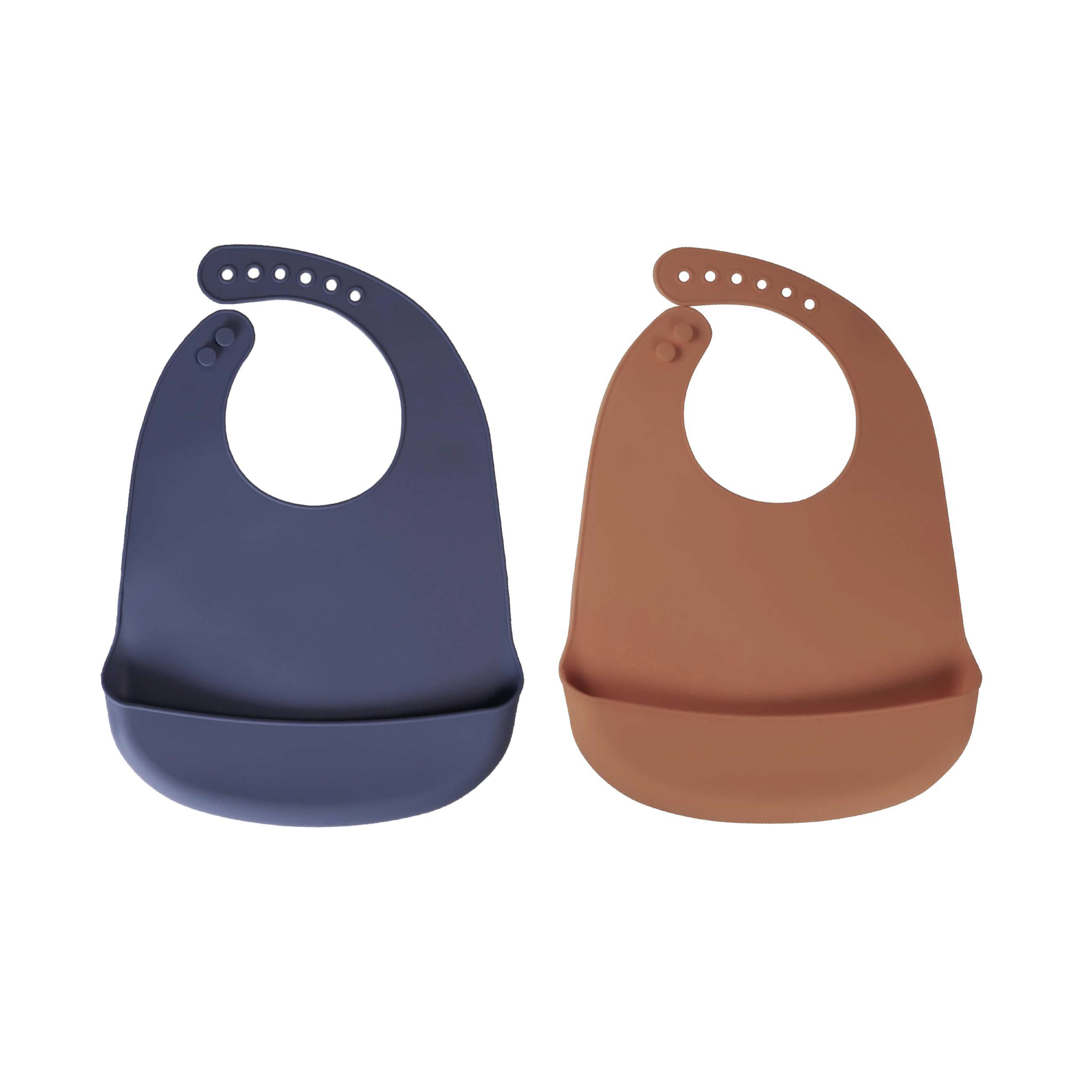 2 Pack Baby Pick Silicone Bibs For Babies- BPA-Free Waterproof Bib With ...