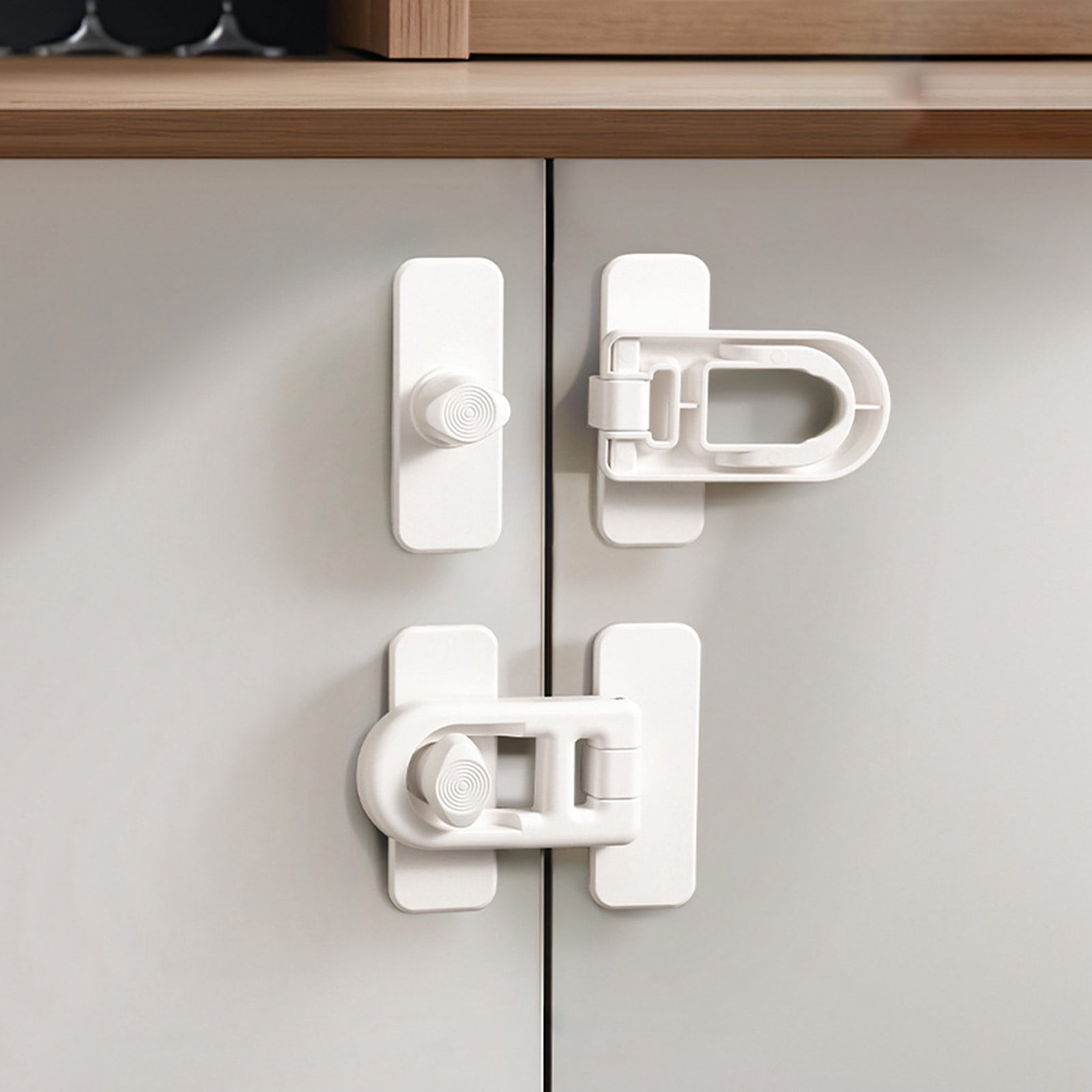 2-Pack Baby Proofing Locks – BPA-free plastic Child Safety Cabinet ...