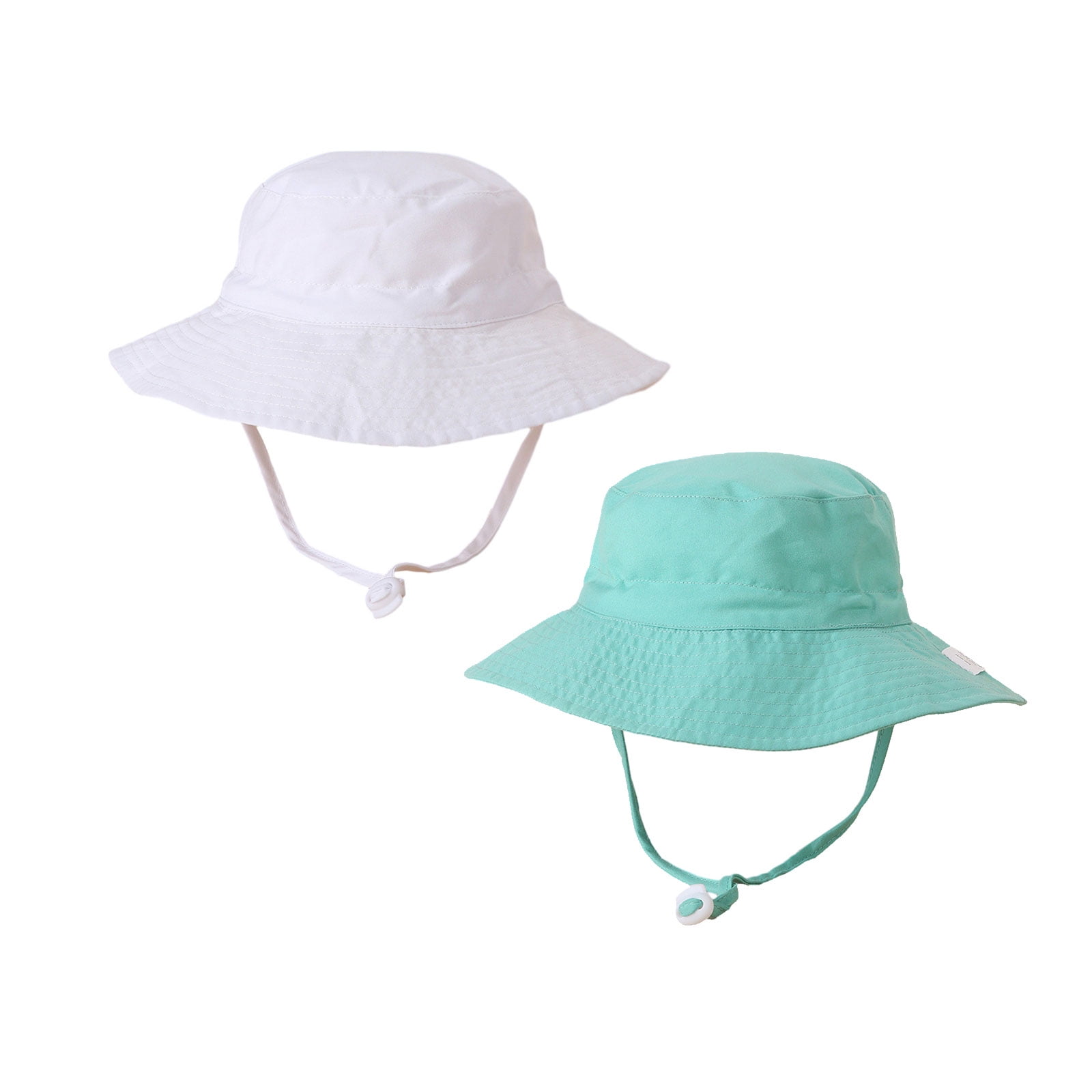 2 Pack Baby Sun Hat Summer Toddler Girl Boy UV Protection Bucket Hat ...