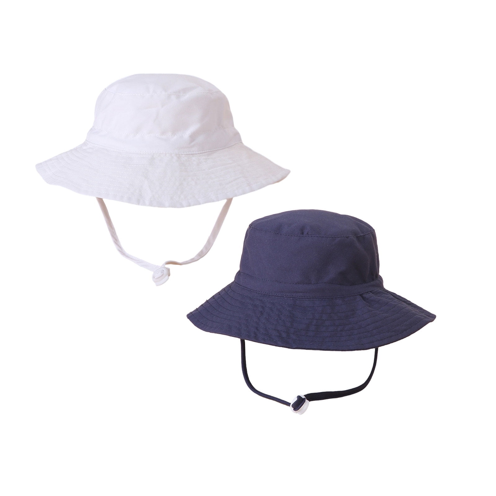 2 Pack Baby Sun Hat Summer Toddler Girl Boy UV Protection Bucket Hat ...