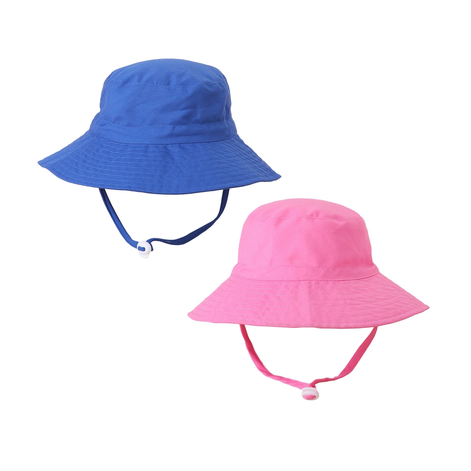 2 Pack Baby Sun Hat Summer Toddler Girl Boy UV Protection Bucket Hat ...