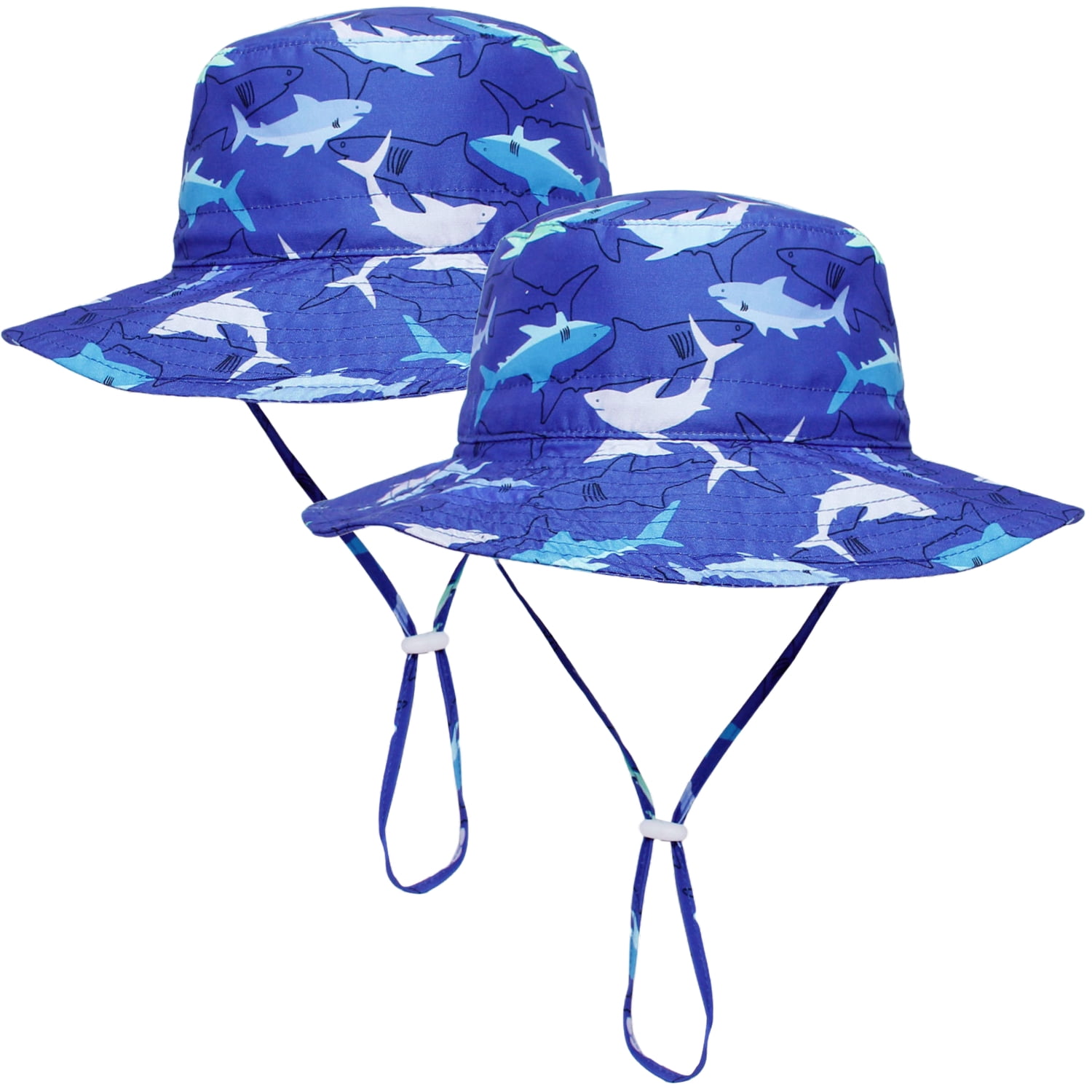2 Pack Baby Toddler Sun Hat UPF 50+ Sun Protection Bucket Hats for Boys ...