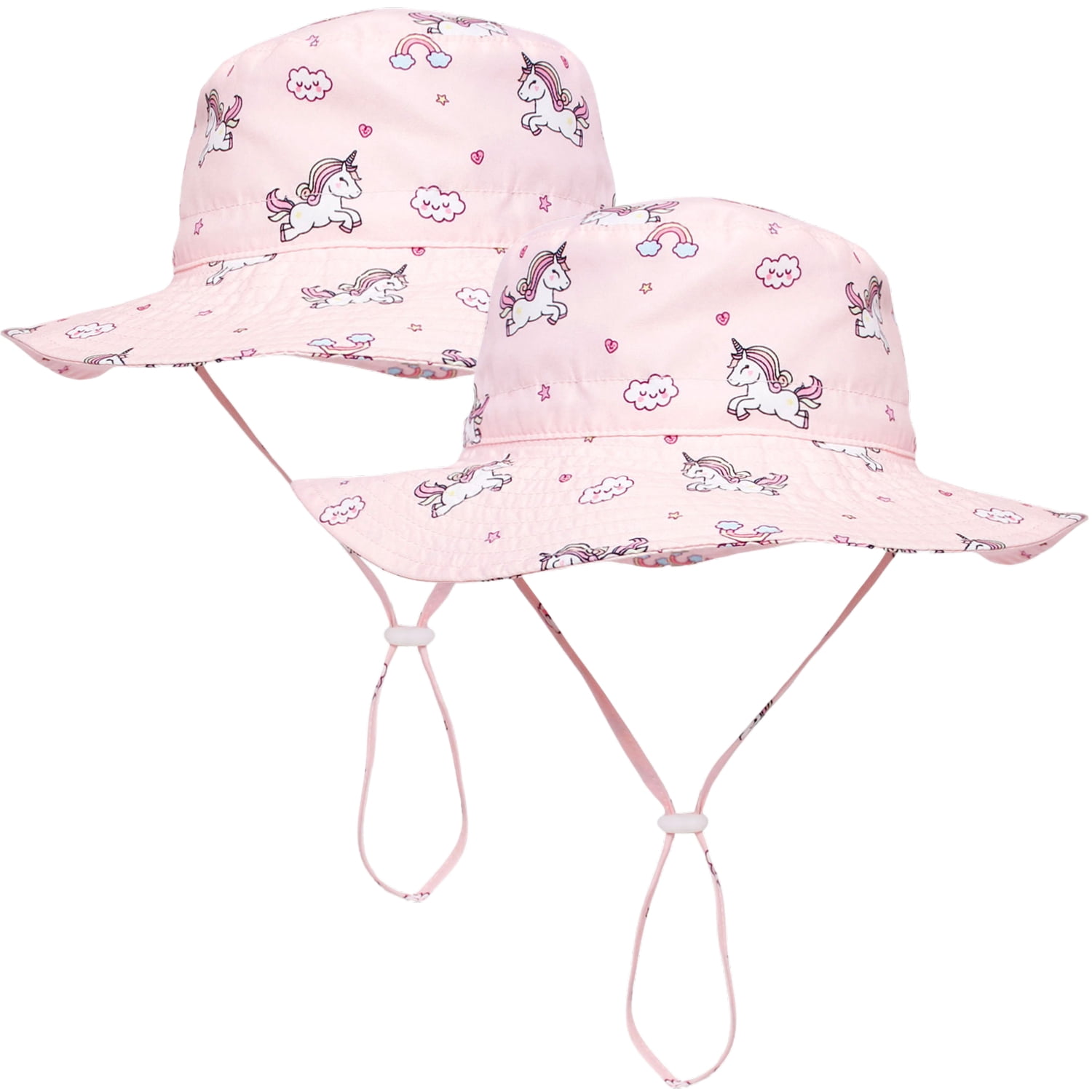 2 Pack Baby Toddler Sun Hat UPF 50+ Sun Protection Bucket Hats for Boys ...