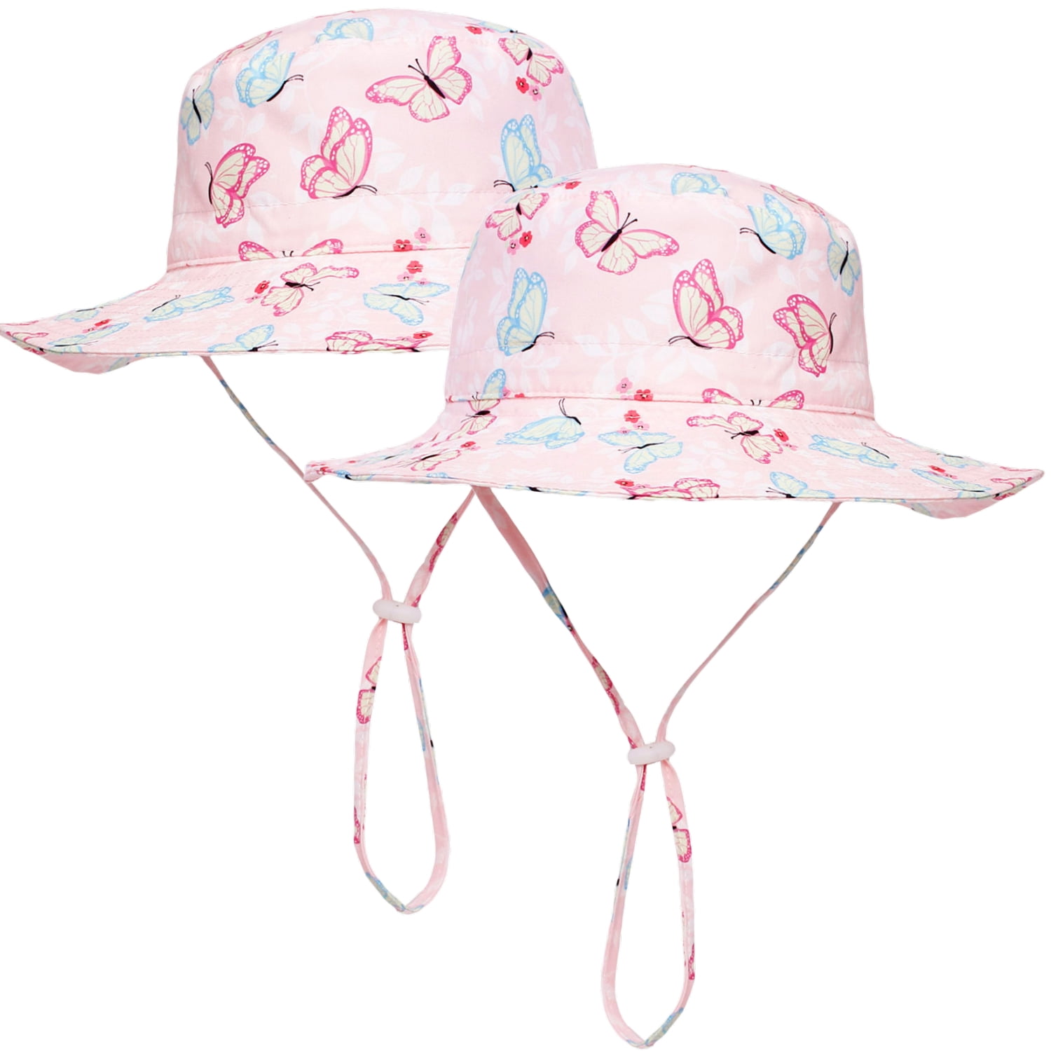 2 Pack Baby Toddler Sun Hat UPF 50+ Sun Protection Bucket Hats for Boys ...