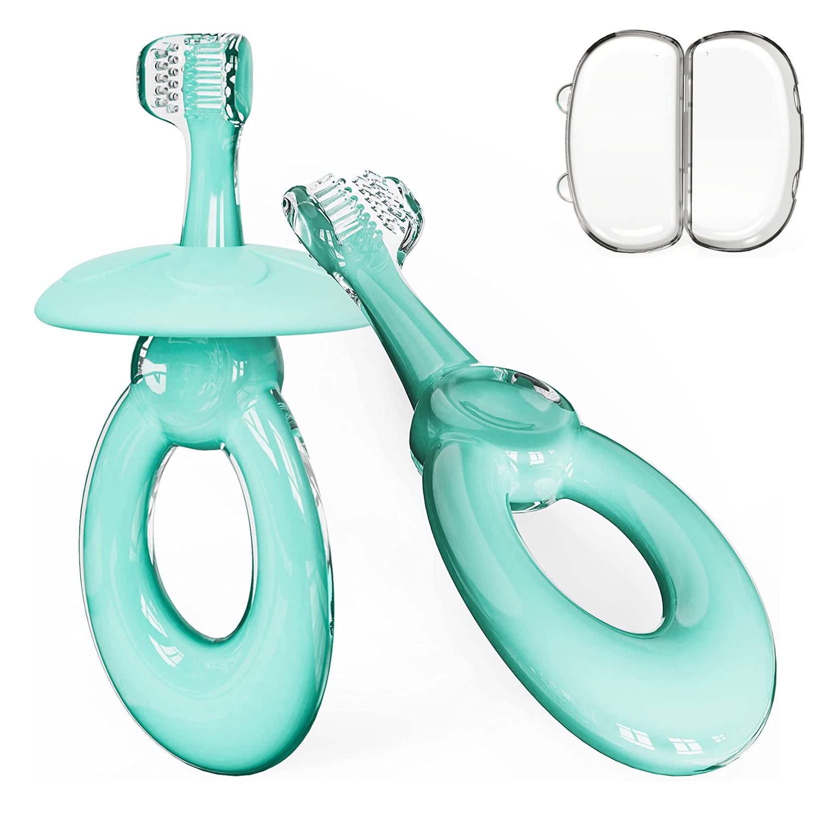 2 Pack Baby Toothbrush Toddler Toothbrush for Age 0-5 Years Old, BPA ...