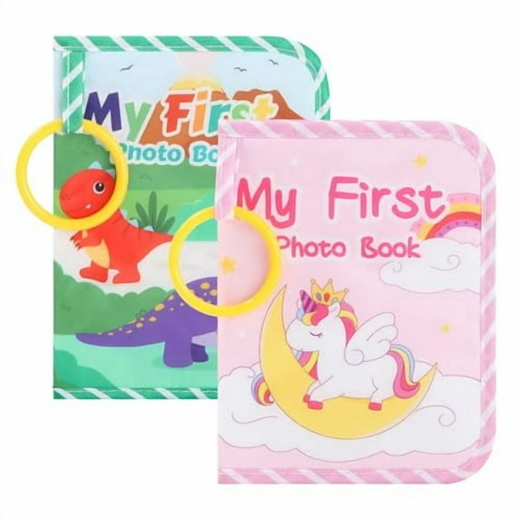 2 Pack Babys First Photo Album Soft 4×6 Inch My First Photo Album for ...