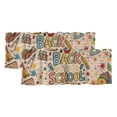 2 Pack Back to School Valance for Window Vintage Earth Globe Pencils ...