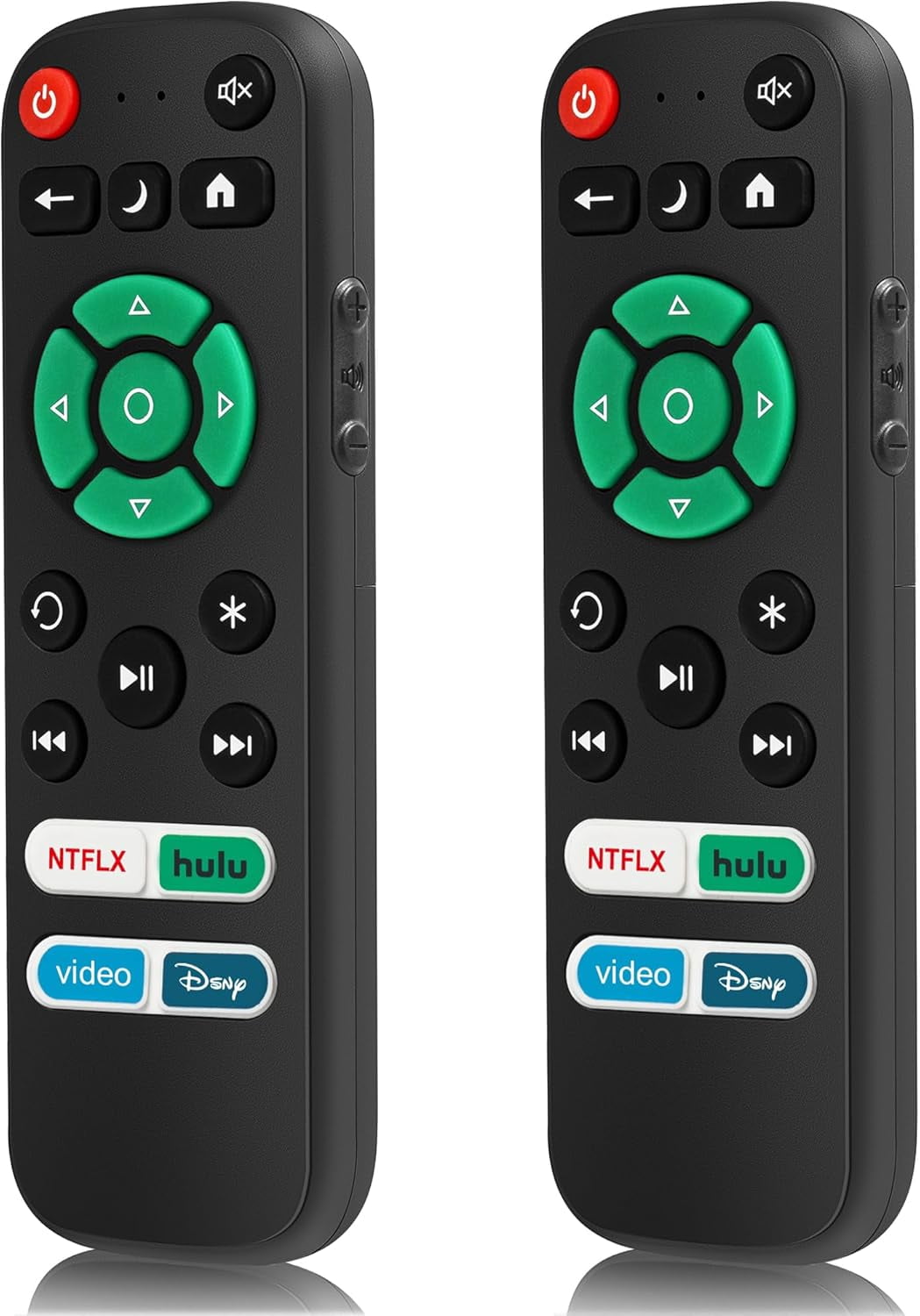 2 Pack Backlit Remote Control Only for Roku TV, Fit for TCL/Onn/Hisense ...