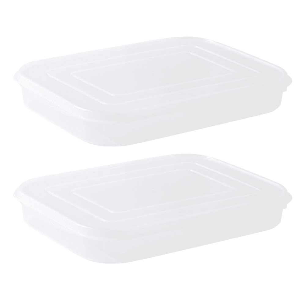 2 Pack Bacon Keeper, Plastic Food Storage Containers with Lids, Meat ...