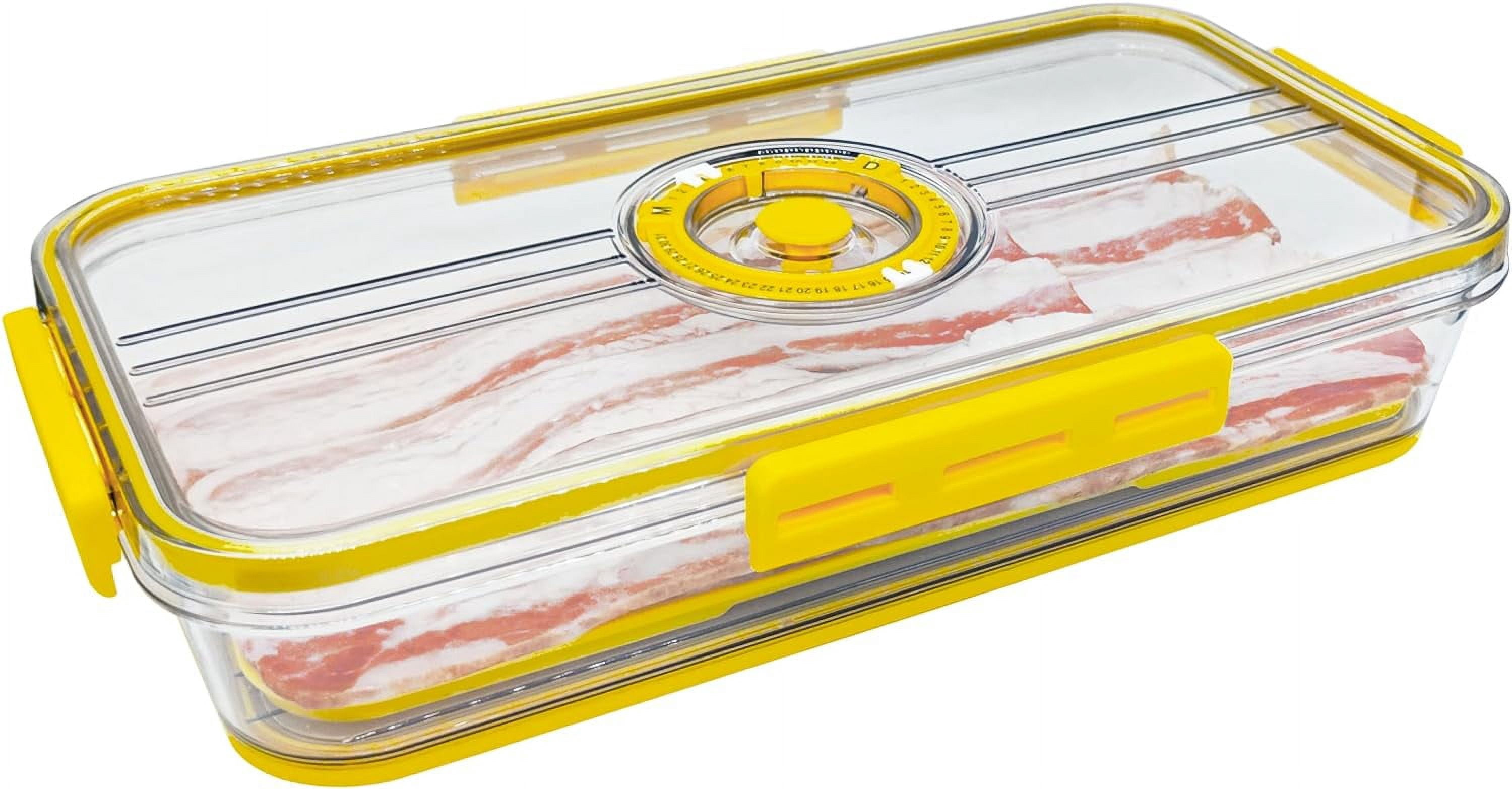 2 Pack - Bacon Storage Containers with Lids Airtight, Bacon Cold Cuts ...