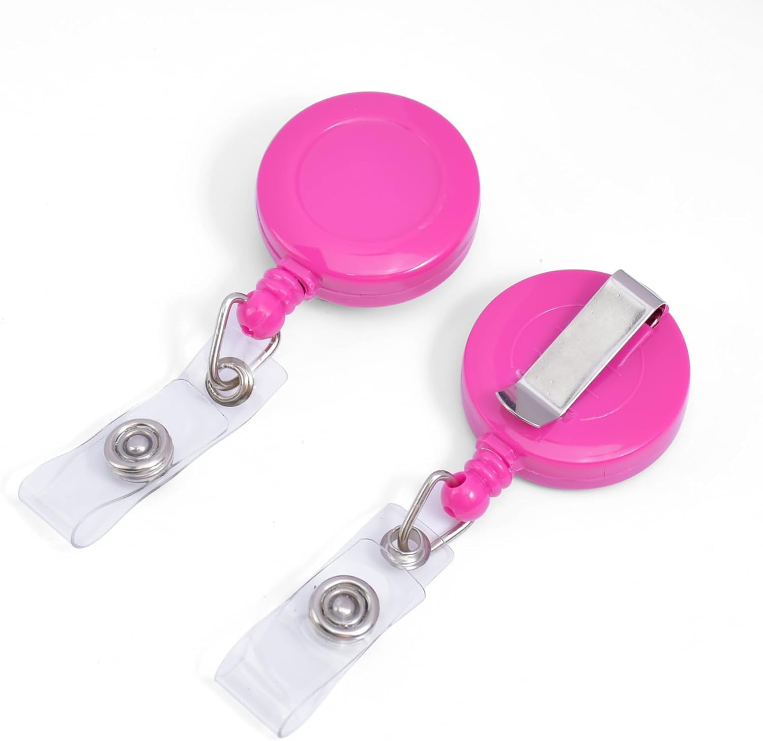 2 Pack Badge Reel with Belt Clip, Badge Holder Retractable Clip ...