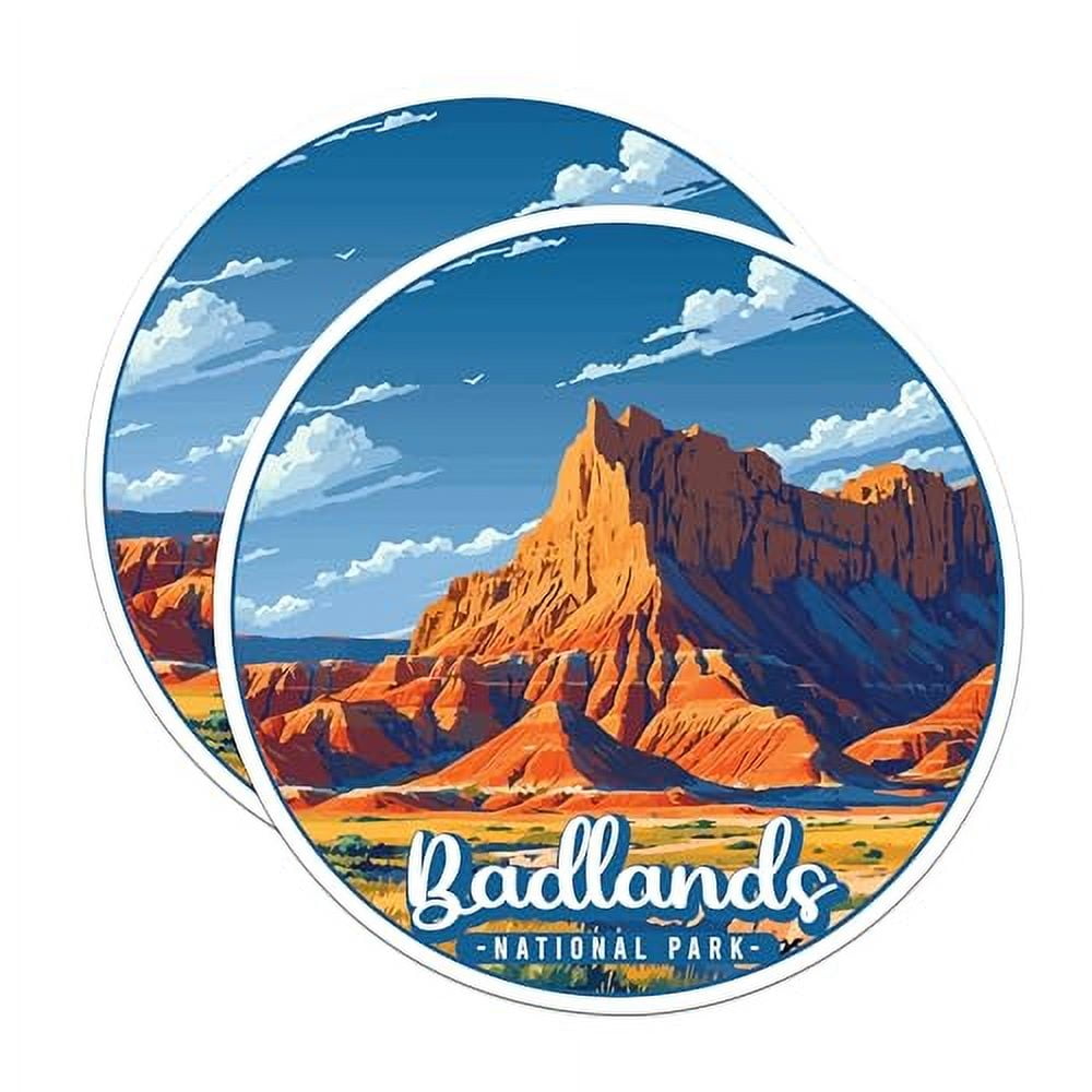 (2 Pack) Badlands National Park Bumper Magnet - US National Park ...