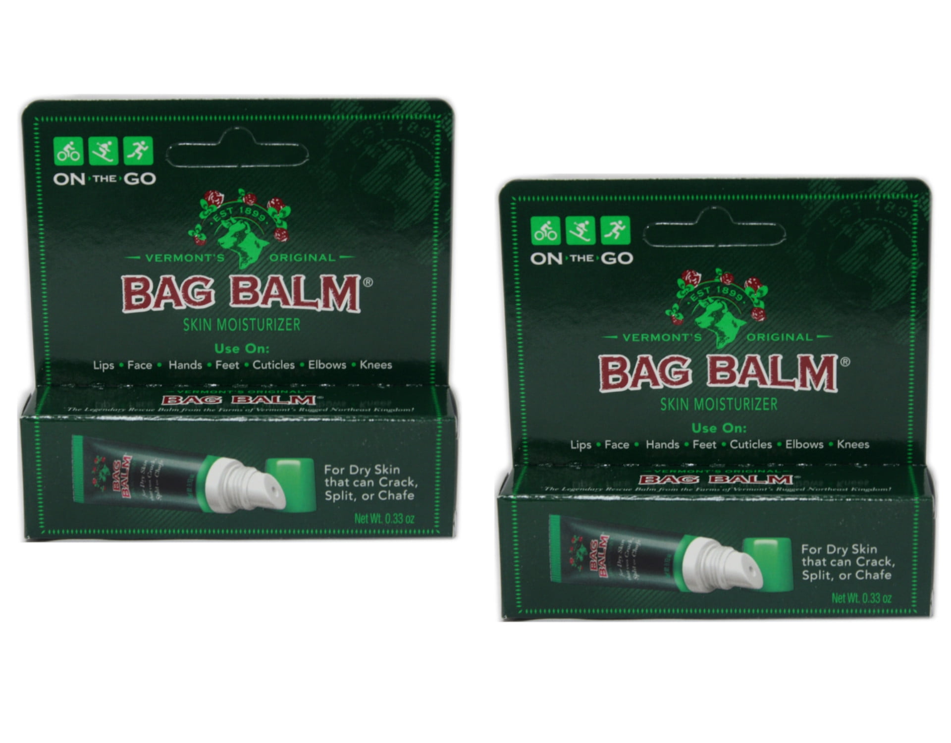 2 Pack Bag Balm On The go Ointment Tube Ultimate Skin Solution 0.33oz ...