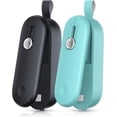 2 Pack Bag Sealer, Mini Bag Sealer 2 in 1 Handheld Chip Bag Sealer Heat ...