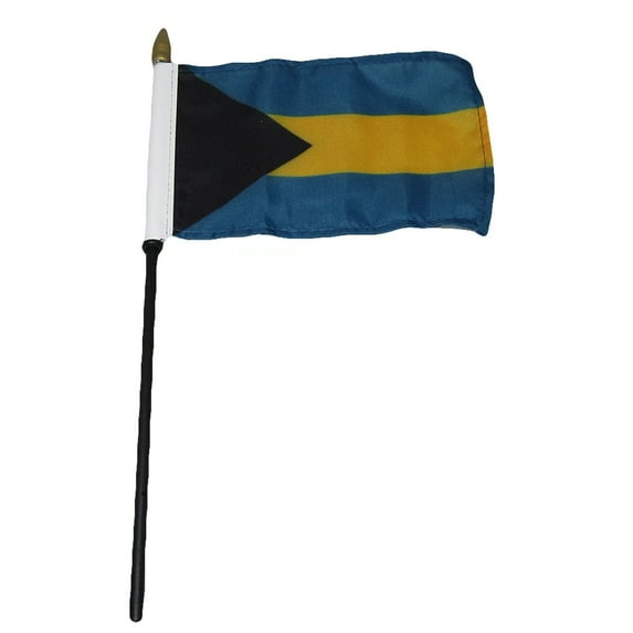 2 Pack Bahamas 4"x6" Flag Desk Set Table Wooden Stick Staff - Walmart.com