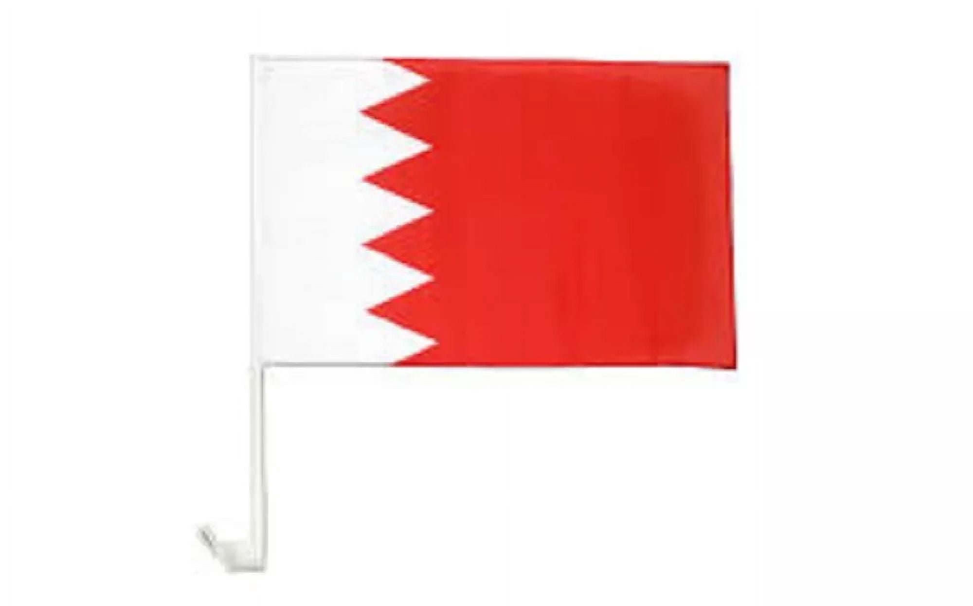 (2 Pack) Bahrain Country Car Window Vehicle 12X18 12"X18" Flag ...