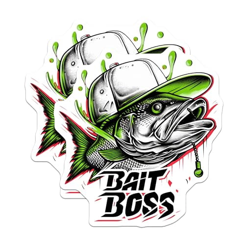 (2 Pack) Bait Boss Magnets - Fishing Enthusiast Magnets - Fisherman ...