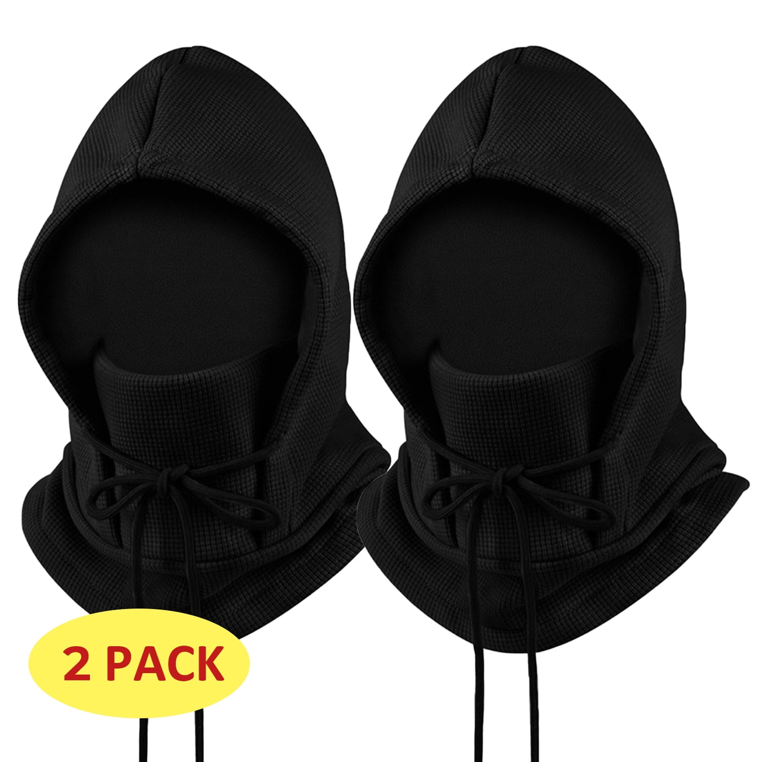 2 Pack Balaclava Full Cover Face Mask for Men Women Windproof Skiing ...
